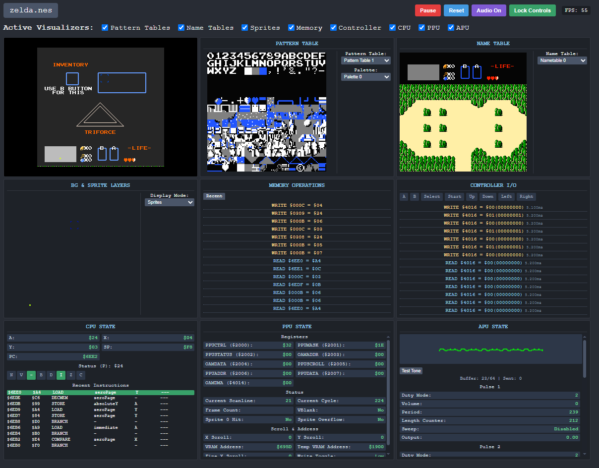 A Visual NES Emulator - Kaio